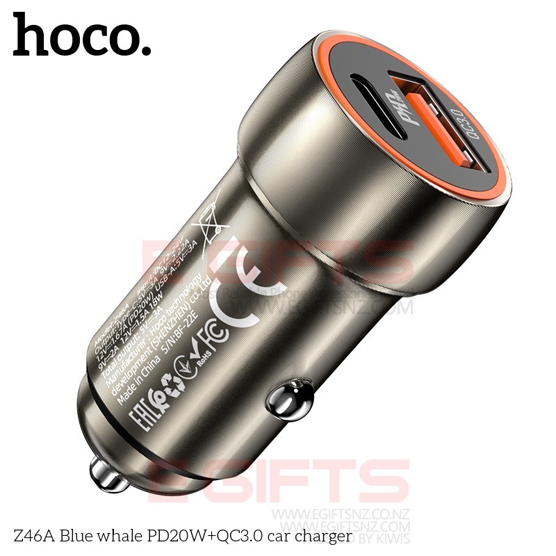HOCO PD20W + QC3.0 CAR CHARGER Z46A - EGIFTS Phone Repair
