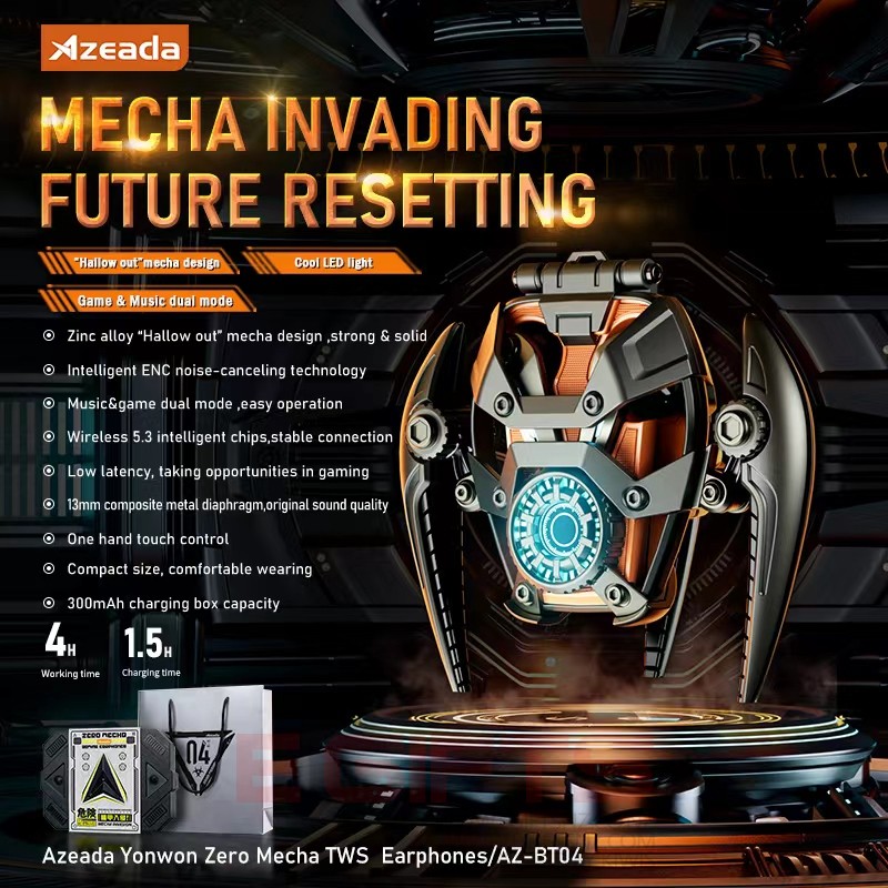 Mecha Wireless Bluetooth 5.3 Headset TWS - EGIFTS Trusted By Kiwis